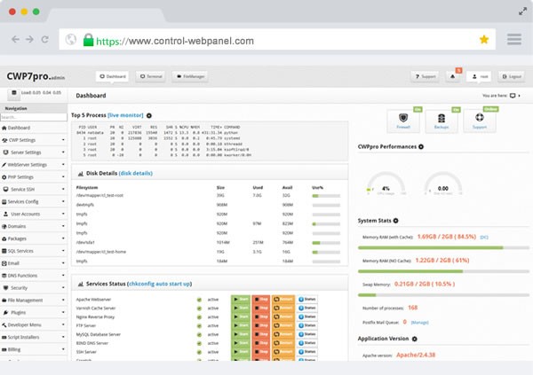 7 Best VPS Control Panels: Free & Paid 2024